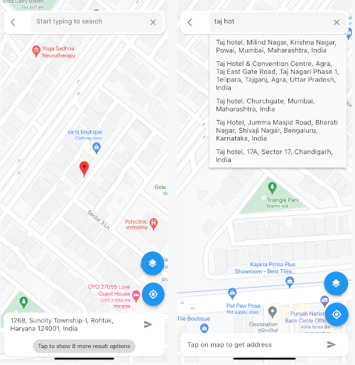Top Flutter Map Location Picker Search Google Places Address Picker 